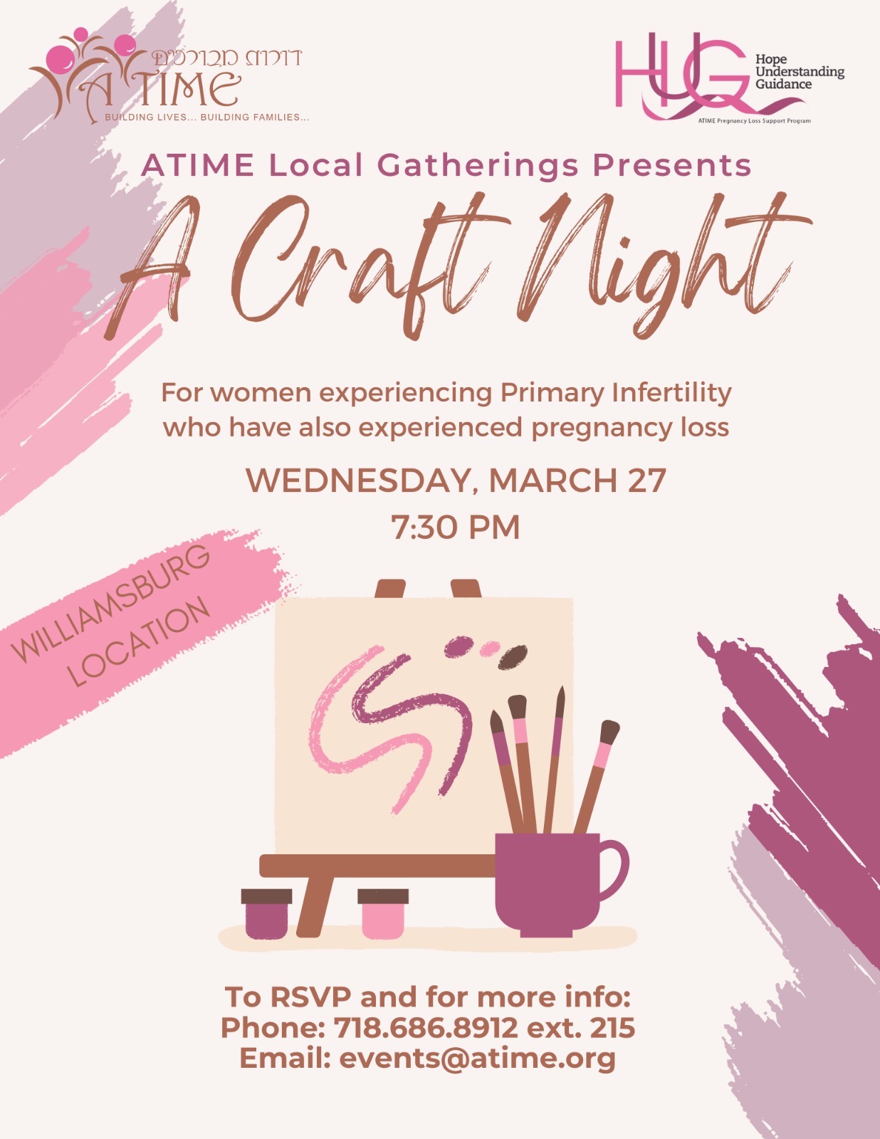 HUG/ PIF Women’s Craft Night – ATime